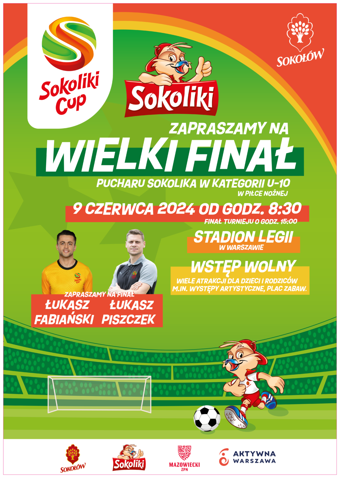 Wielki Finał turnieju Sokoliki Cup już 9 czerwca na stadionie Legii ...